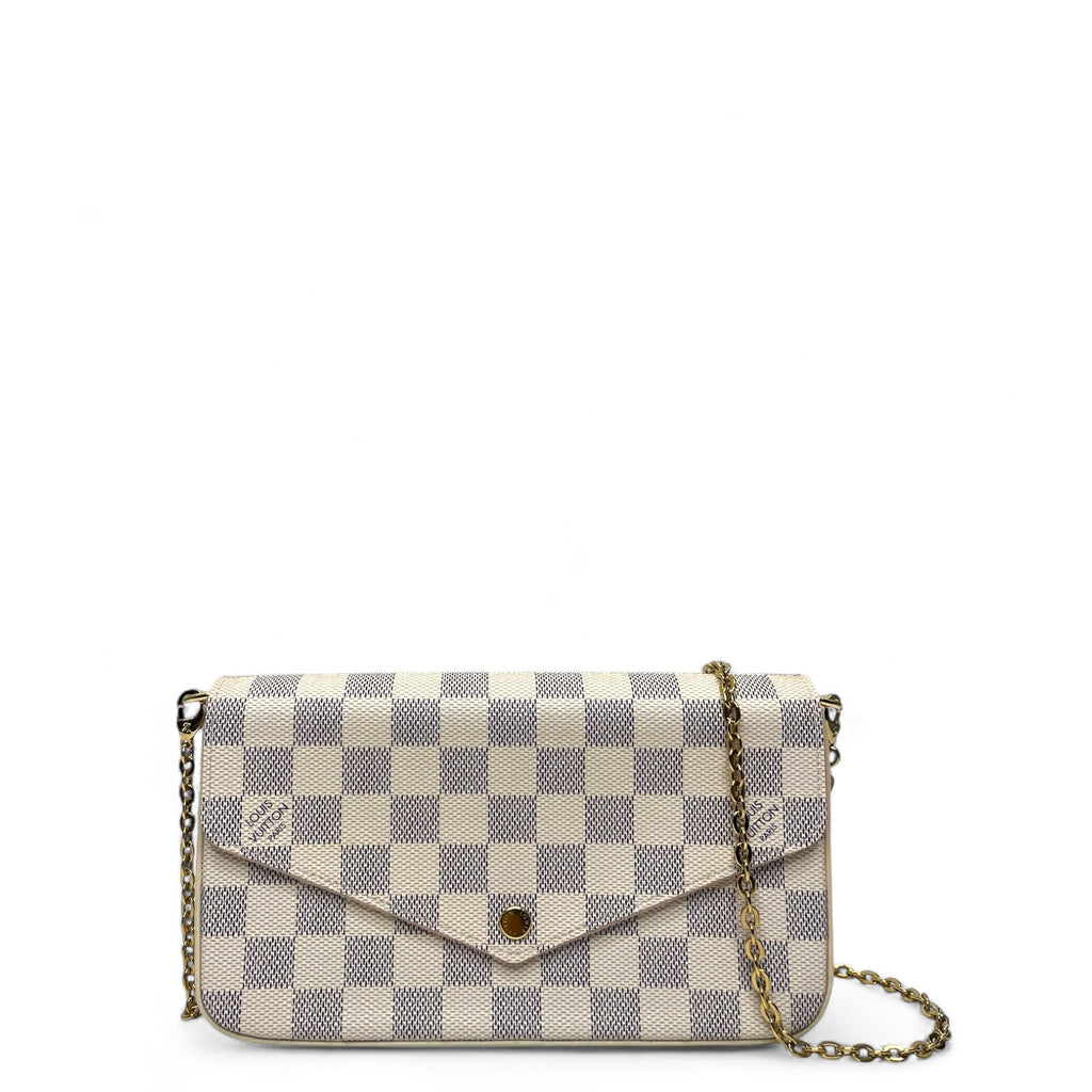 Buy Louis Vuitton Pochette Félicie Damier Azur Canvas Online